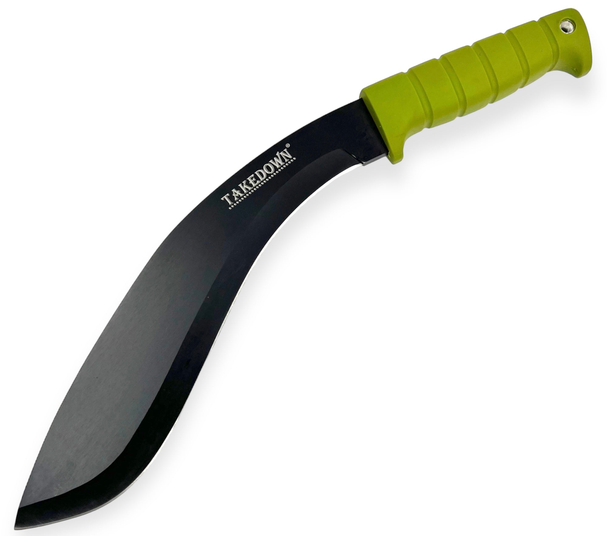 18 Inch Takedown® Undead Slayer Colima Machete 5.5mm Thick Blade GREEN ...