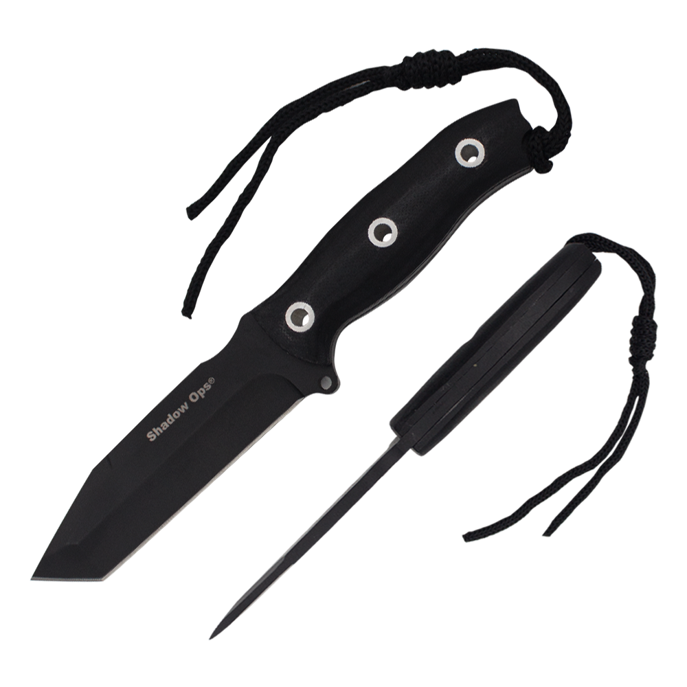 Shadow Ops Tactical Fixed Blade Knife Tanto With G-10 Handle – Panther Wholesale