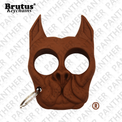 Brutus the Bull Dog - Public Safety Keychain - Brown – Panther Wholesale