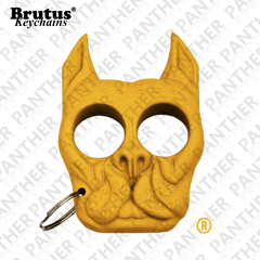 Brutus the Bull Dog - Public Safety Keychain - Yellow – Panther Wholesale