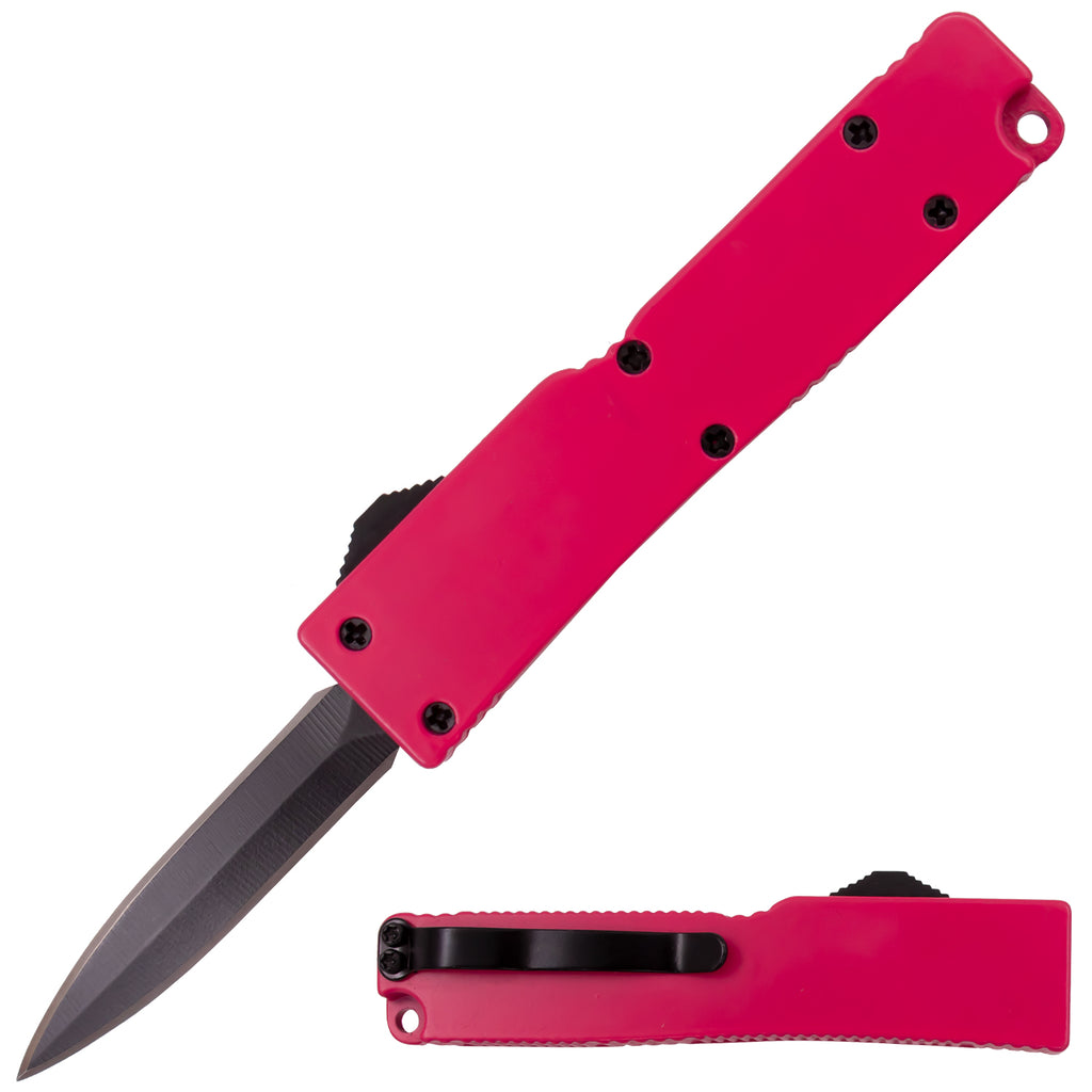 DBPK 5 Inch OTF Automatic Knife Firecracker A1 - Hot Pink - Automatic ...
