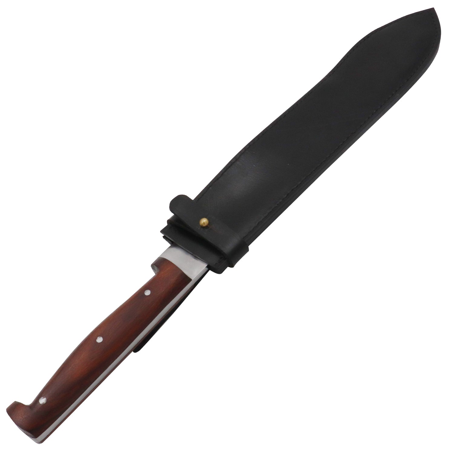 20 Inch Bolo Style Full Tang Machete with Leather Sheath – Panther ...