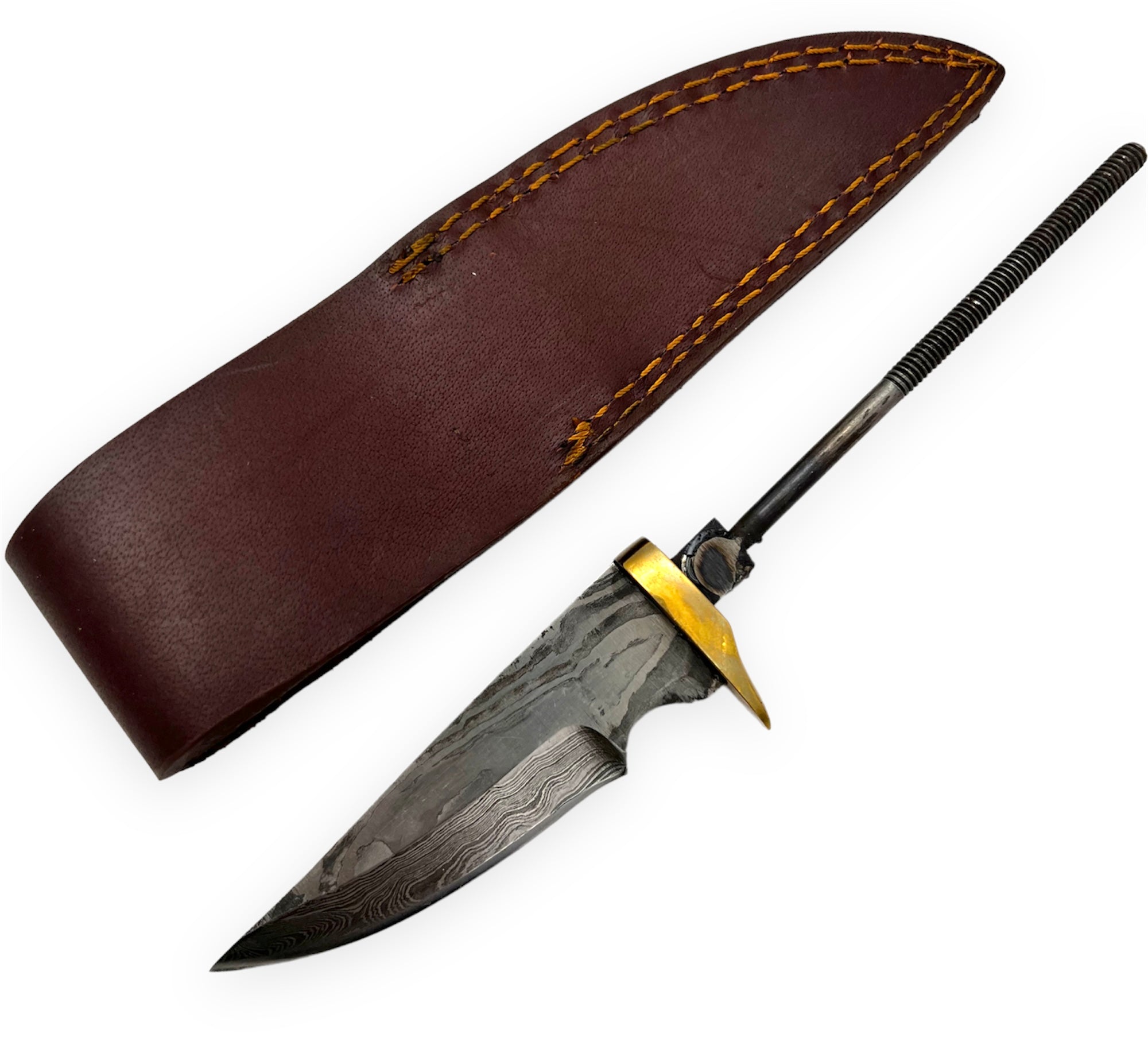 Real Damascus Steel Blade Rat Tail Construction Build your own ...