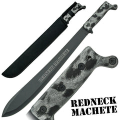 Redneck Machete Full Tang Snow Panther Finish Handle – Panther Wholesale