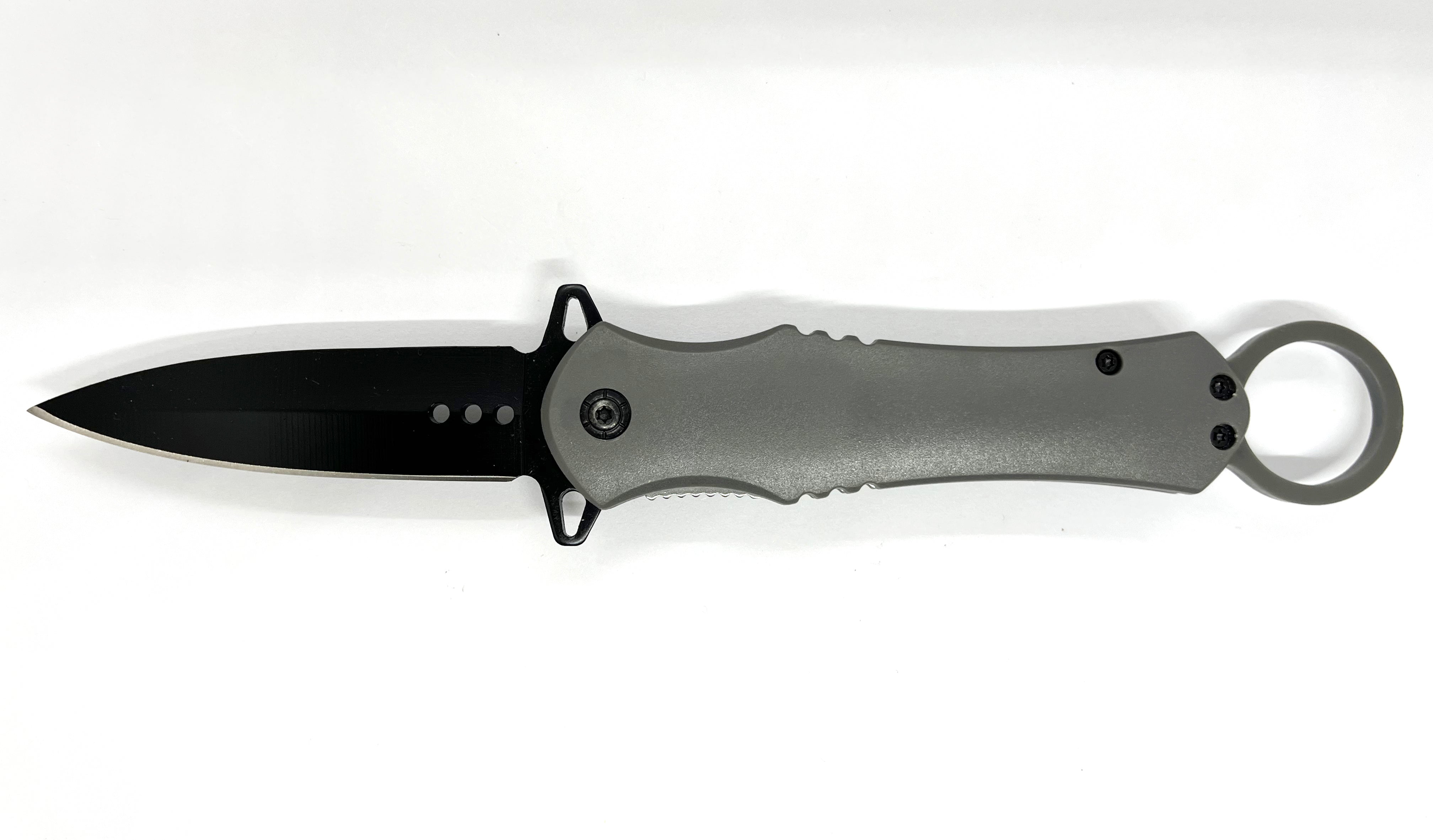 Grey Folding Knife W.Clip – Panther Wholesale