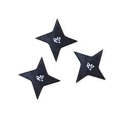 3 Pc Throwing Stars W CASE (BLACK) – Panther Wholesale