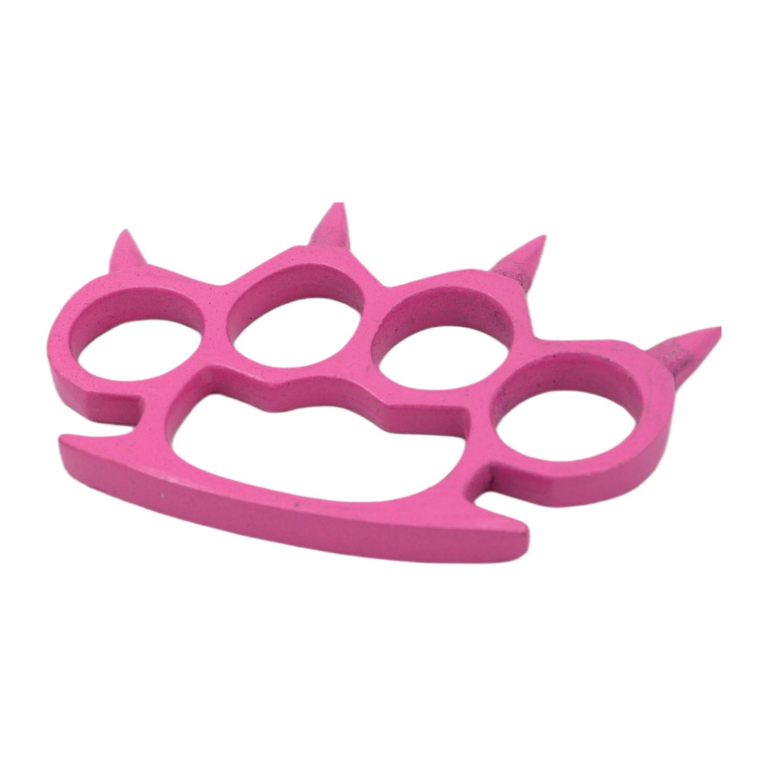 Spiked Solid Steal Knuckle Duster - Pink – Panther Wholesale